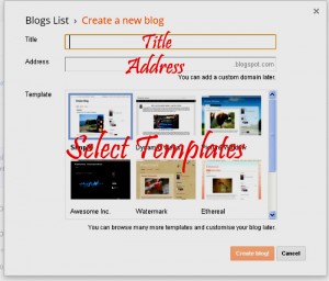 Do you want to create a blog using blogger.com? - Classi Blogger