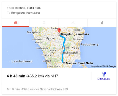 List of Important Route Map from Madurai - Classi Blogger