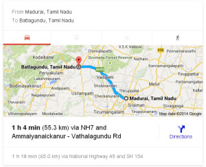 List of Important Route Map from Madurai - Classi Blogger