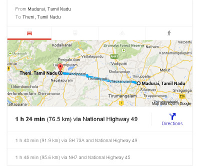 List of Important Route Map from Madurai - Classi Blogger