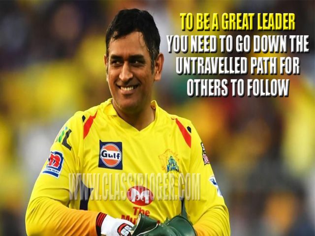 MS Dhoni Motivational Quotes - Classi Blogger